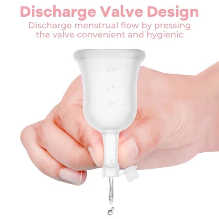 Lady Period Cup Valve Menstrual Cup Medical Silicone Menstrual Cup ...