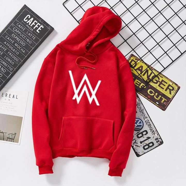 【ALLGOOD】Alan Walker new hooded sweater lovers plus velvet padded ...