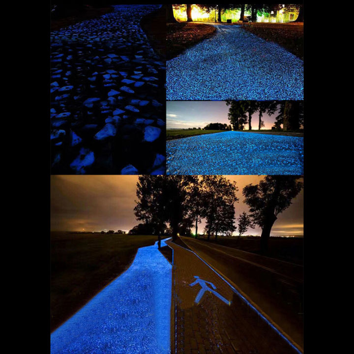 1000pcs Luminous Sand Glow In Dark Pebbles Stone Home Garden Outdoor ...