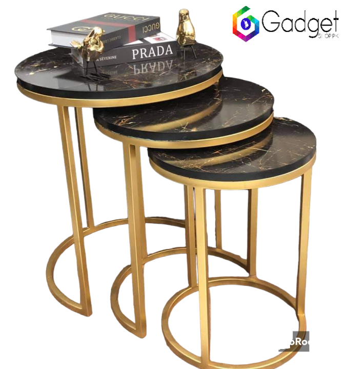 3 pieces Round Table Set Nesting Set Model 70109 Rs.11500 | Daraz.pk