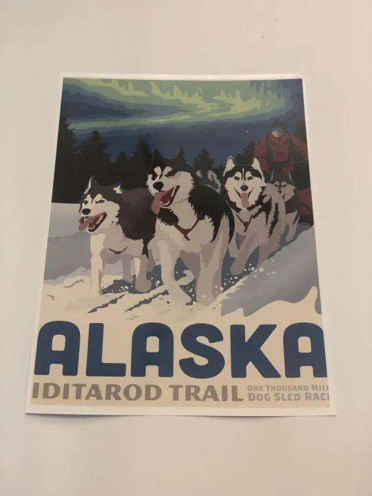 The City of Alaska aesthetic a4 size vinyl sticker poster | Daraz.pk