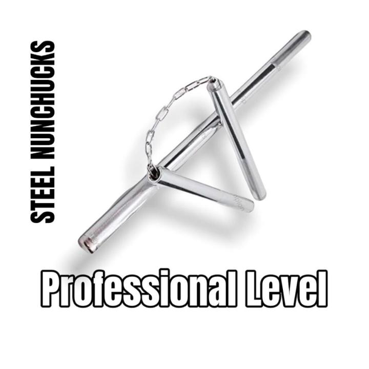 Steel Nun chaku Martial Arts Training Steel Handel Karate Stick ...