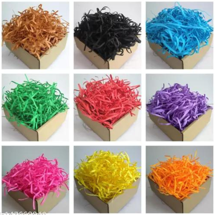Premium Shredded Paper Filler for Gift Packing – 45g Crinkle Cut Paper ...