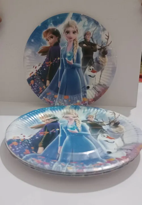 Frozen Birthday Party Plates - 10 PCS Frozen Themed Cake Paper Dessert ...