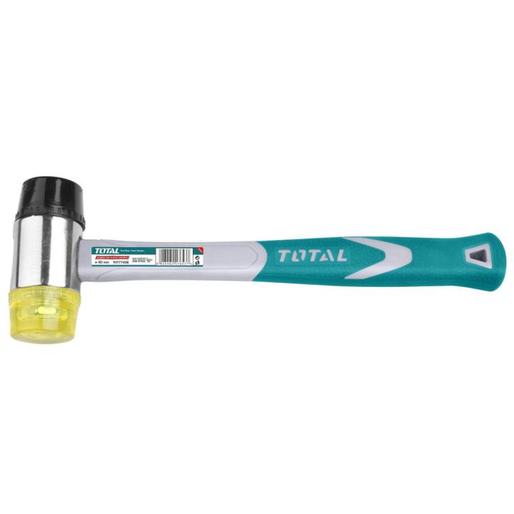 TOTAL (INDUSTRIAL - PRC) - THT77406 - RUBBER AND PLASTIC HAMMER - 40mm ...