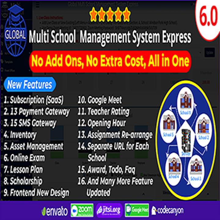 Global - Multi School Management System Express | Daraz.pk