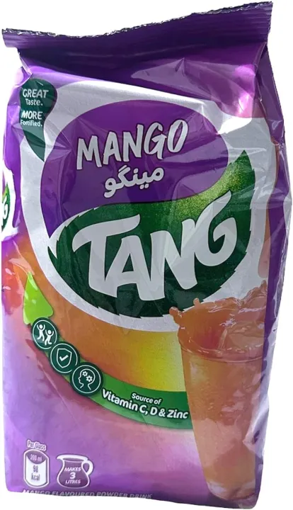 Tang Mango Flavoured Powder Drink 375g- Source of Vitamin C, D & Zinc ...