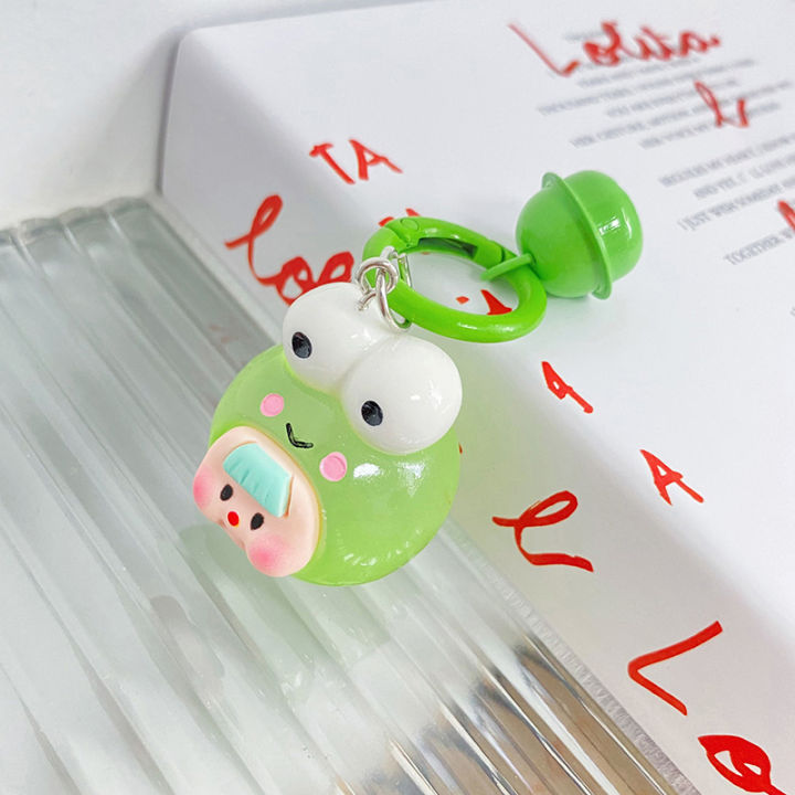 1PC 3D Sanrio Duo Mei Luminous Key Chain Pendant Bell Key Ring DIY ...