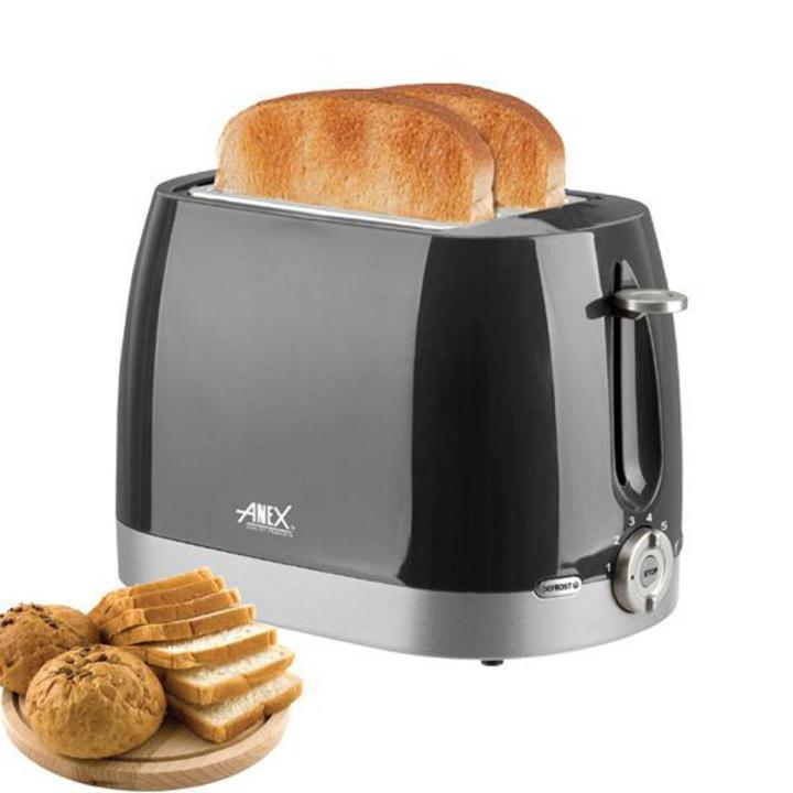Anex 2 Slice Toaster AG-3018 Black | Daraz.pk