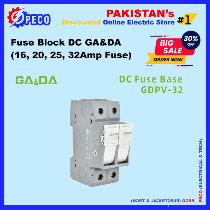 Fuse Block DC GA&DA (with 16, 20, 25, 32Amp Fuse) ORIGINAL GA&DA (1/2 ...