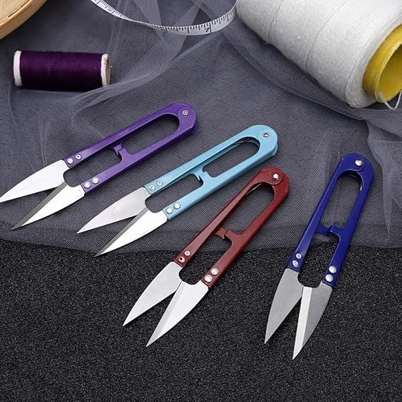 2-Pcs Mini Clipper Scissors – Sharp Thread Cutter Snips for Sewing ...