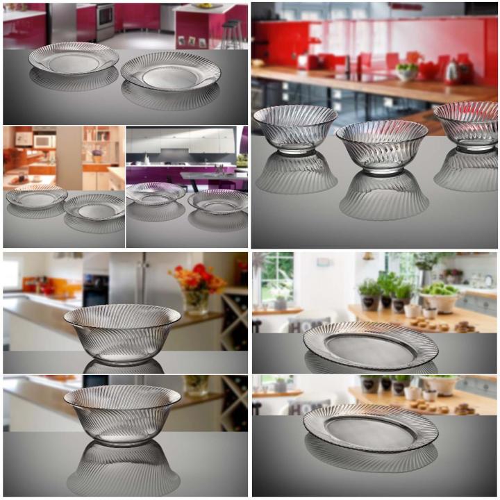 28 Pieces Royal Dinner Set Rice Plates Soup Plates Quarter Plates Fruit ...