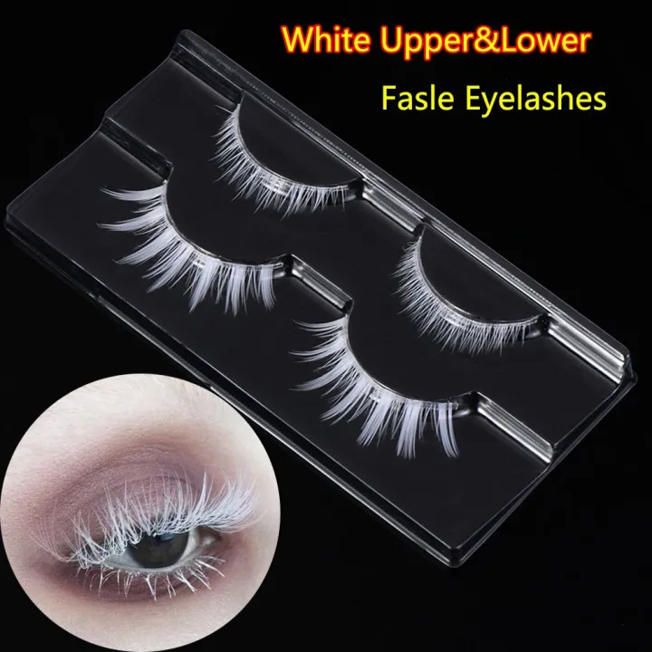 Hot New Natural Wispy PBT Silk Lash Extension Upper Lower Eyelashes ...