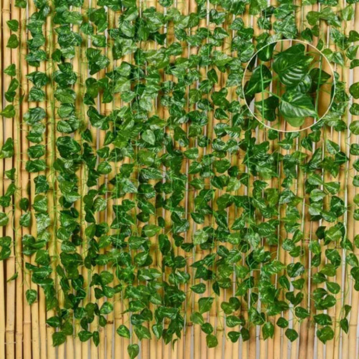 7ft Artificial Green Leaves Bail for Indoor/Outdoor Decoration | Daraz.pk