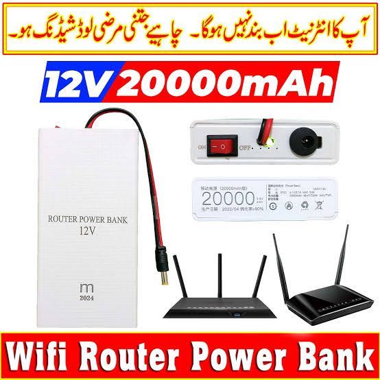WiFi Router Power Bank. WiFi Power Bank 12V.Included 6 Cell Router ...