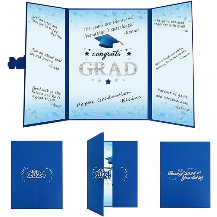 Hardcover Graduation Signature Book Personalized Elegant Signature ...