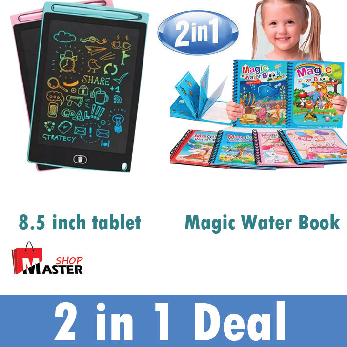 8.5 inch writing pad and Reusable Magic Water Quick Dry Book Water ...