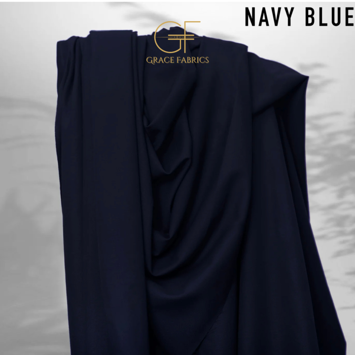 Grace Pure Wash&Wear-Unstitched Suits For Men-Grace Fabrics-Dark Navy ...