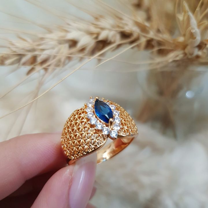 Gold Plated Zarconic Thai Ring | Daraz.pk