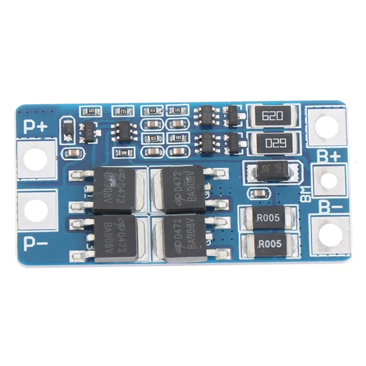2S 10A 7.4V 18650 lithium battery protection board 8.4V balanced ...