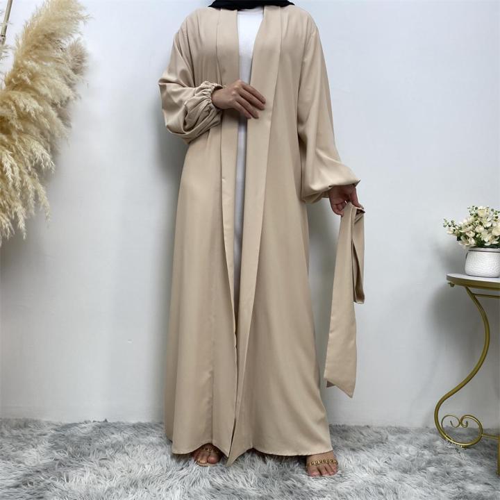 Islamic Robe Dubai Saudi Solid Color Turkish Abaya | Daraz.pk
