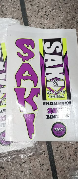 SAKI tapeball Sticker 2d bat Sticker for Cricket SAKI Bat Stickers ...