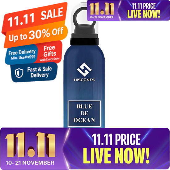 Hemani Hiscents - Body Spray - Blue De Ocean 200ml - "For Men" | Daraz.pk