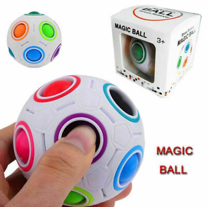 Speed Magic Ball Cube 2.5 inches YJ Rainbow Puzzle Ball Cube, 12 Holes ...