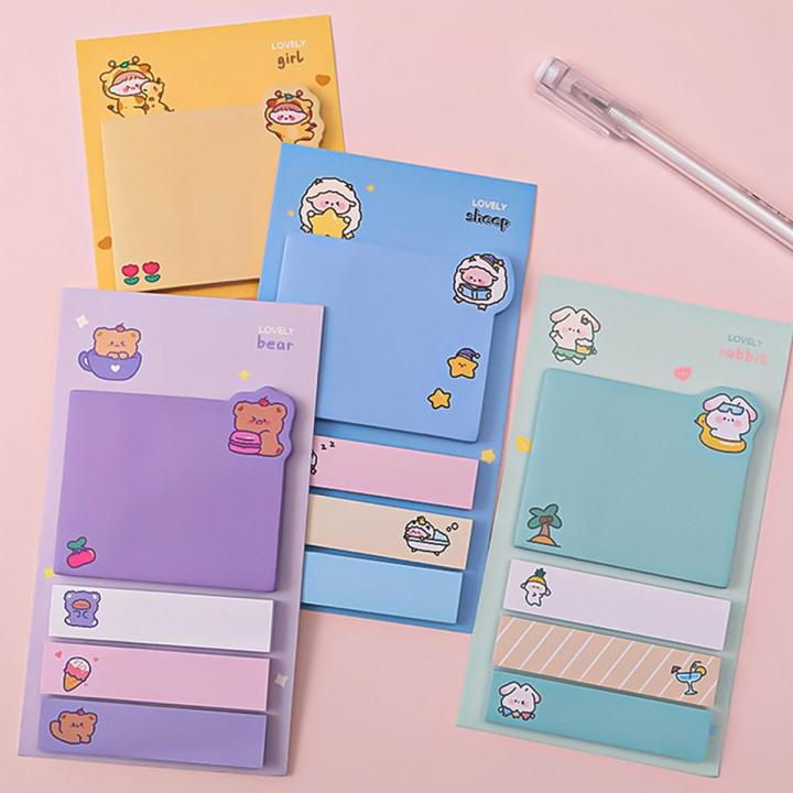 Cartoon Memo Pad Rabbit Sticky Note Stickers Decal Scrapbooking DIY ...