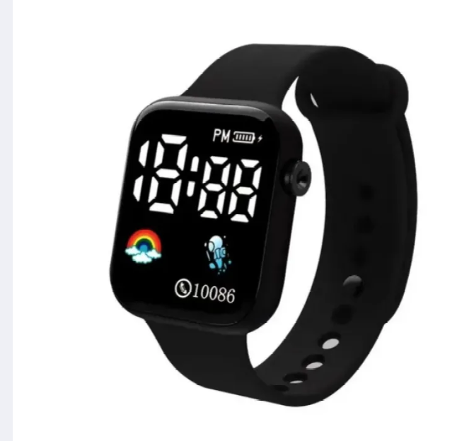 KidsStylish LED Square Digital Smart Display Watches for Boys and Girls ...