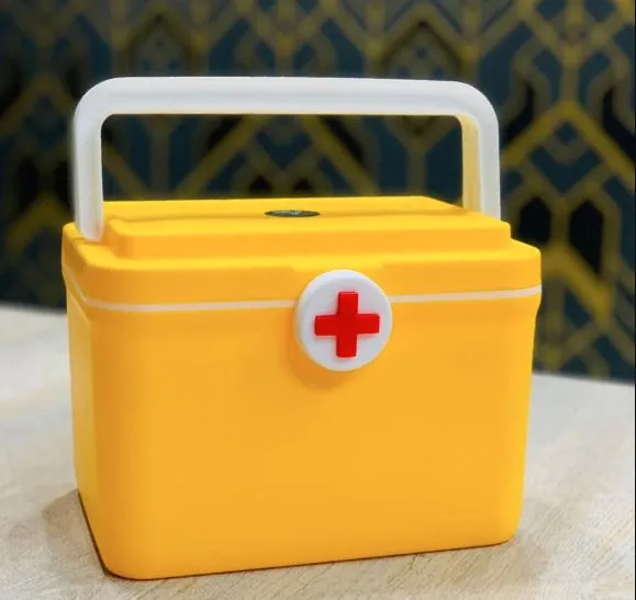 Z.M. First Aid Box - Family Emergency Kit - Empty Medicine Storage Box ...