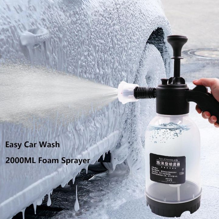 DADA 2L Foam Pump Sprayer Bottle, 0.5 Gallon Hand Pressure Foaming ...