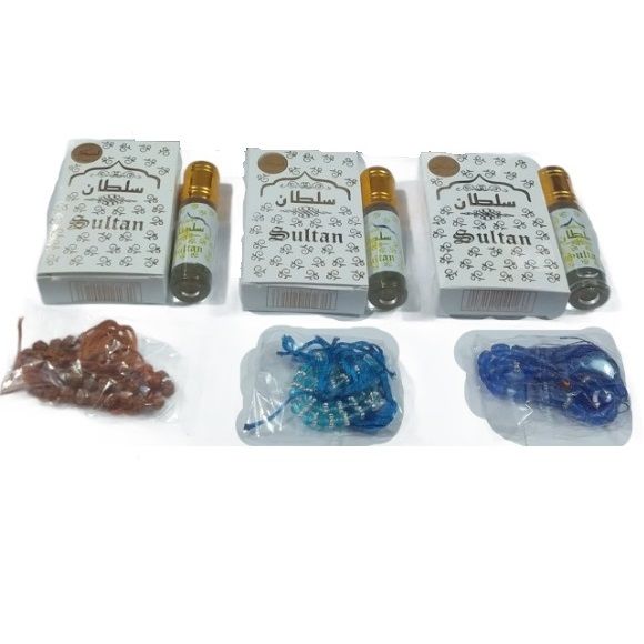 Pack of 3 Sultan Attar 6ml + Tasbeeh | Labbaik Company تسبیح + عطر ...