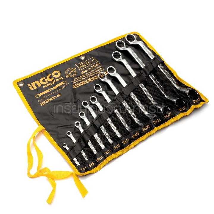 Ingco 12pcs Offset Ring Spanner Set 6-32mm | Daraz.pk