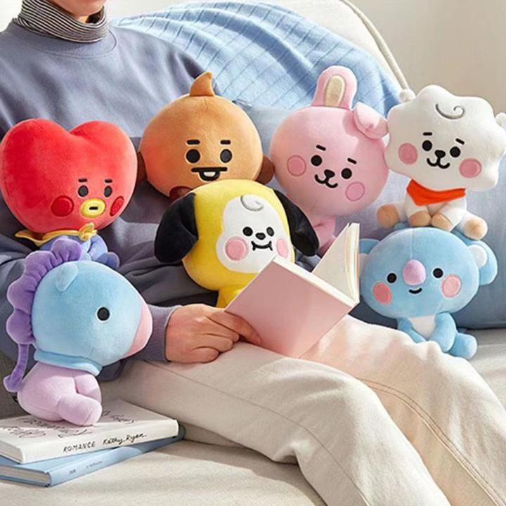 New High Quality Kpop BT Pluh Doll Toy BT21 CHIMMY COOKY TATA HOOKY ...