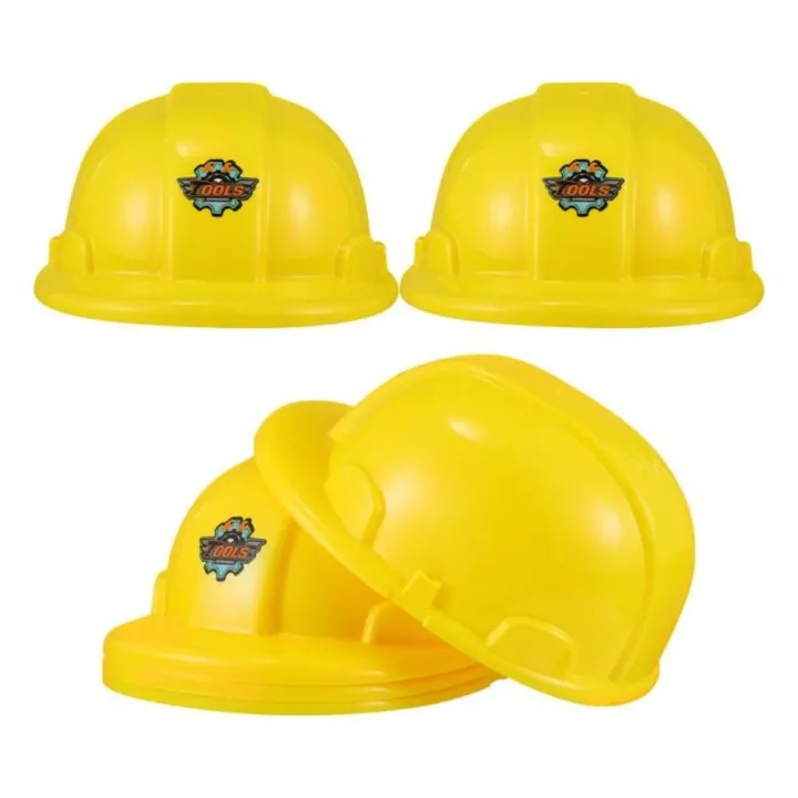 Safety Caps Montessori Game Set Worker Costume Realistic Helmet Party ...