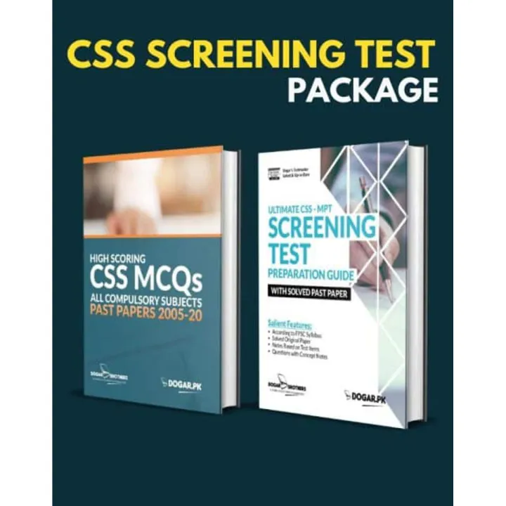 Dogar CSS Screening Test Package with CSS Solved MCQs Book | Daraz.pk