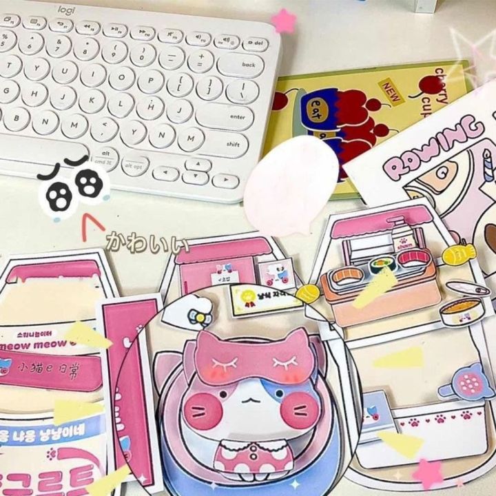 Creative Beanie Book Material Pack Hamster Keeper Quiet Book Sticker ...