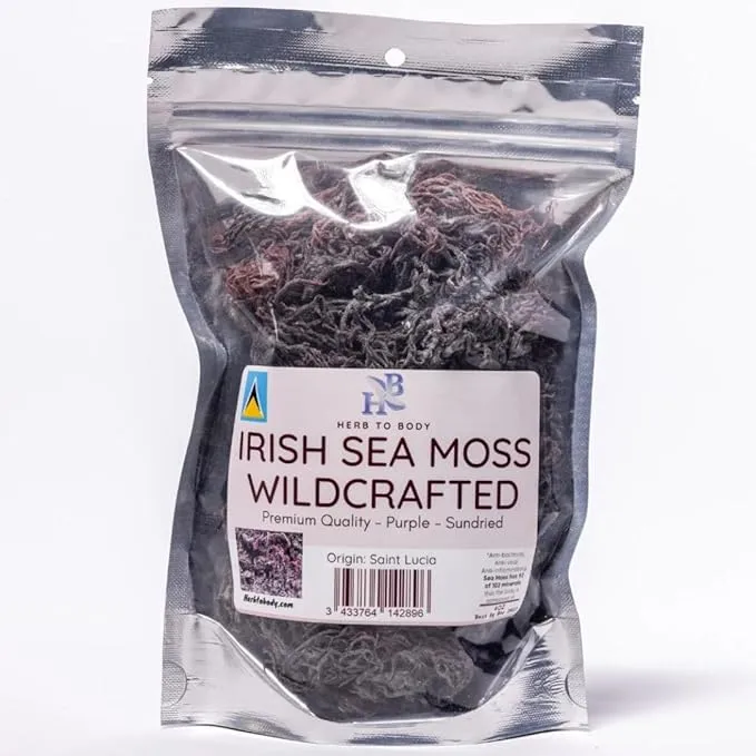 Purple Irish Sea Moss | Premium Quality Irish Moss | Wildcrafted from ...