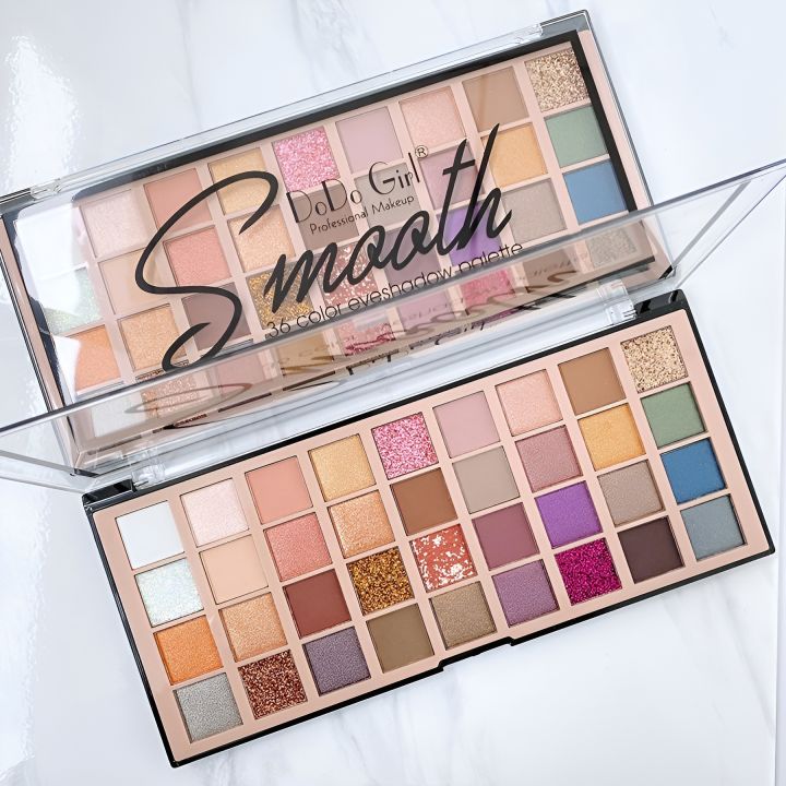 DODO GIRL Matte Shimmer Glitter 36 Color Eyeshadow Palette pigmented ...