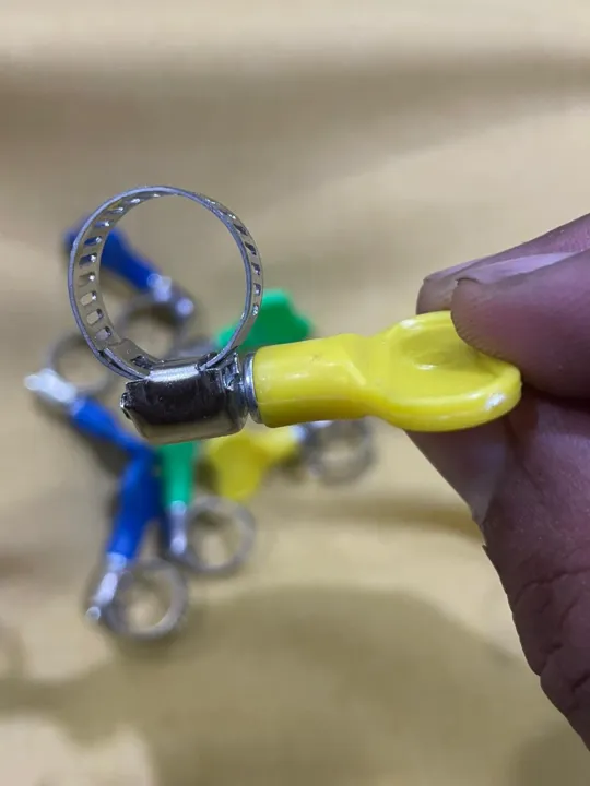 Pack of 10pcs Gas Pipe Clips Adjustable Clamp 15mm Hoop Butterfly ...