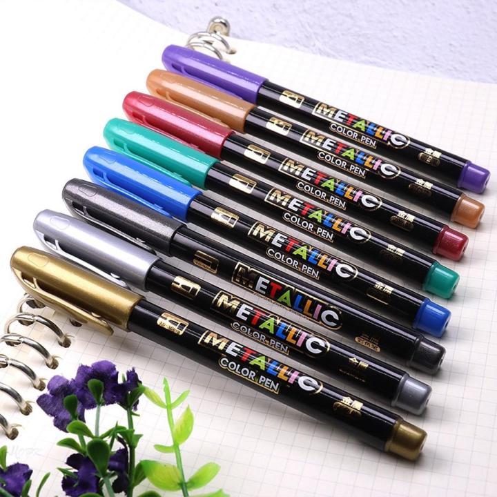 8Colors set Metalli Paint marker Pen Art Marker pen mark write ...