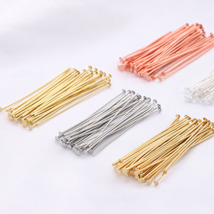 50PCS Copper T-shaped Needle For Jewelry Production DIY Handmade ...