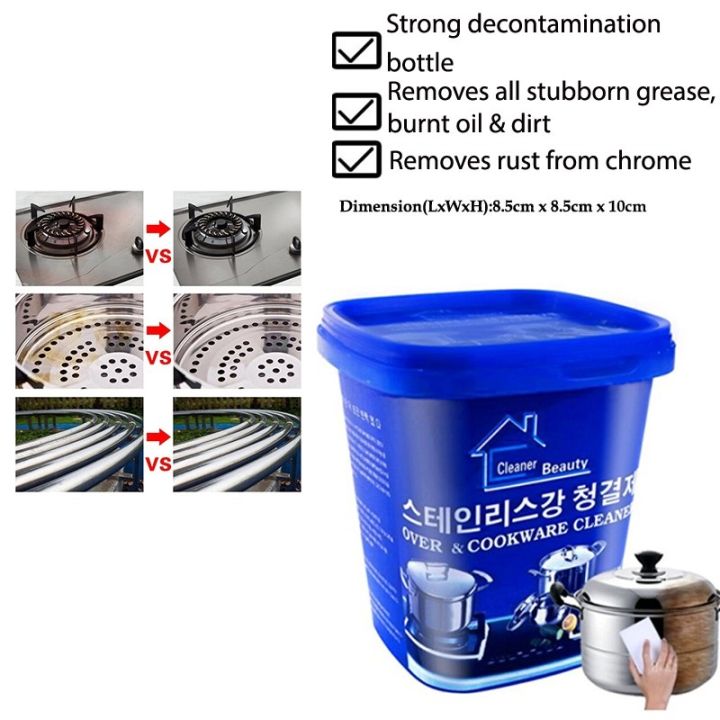 Cookware Cleaner Paste Household Stainless Steel Cleaning Paste, All ...