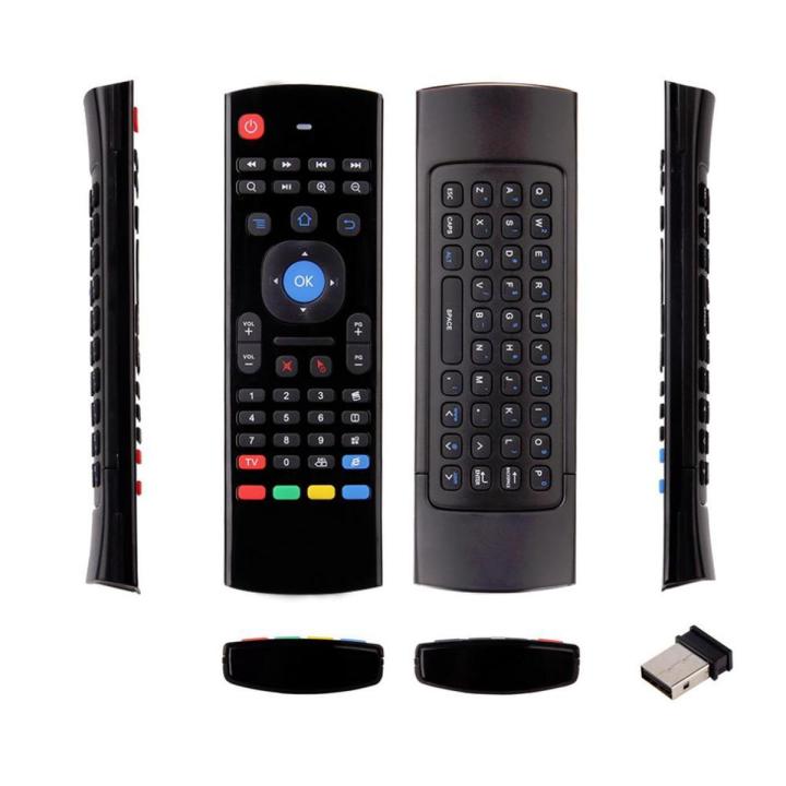 MX3 2.4G Wireless Air Fly Mouse with Keyboard & Voice Search Smart ...