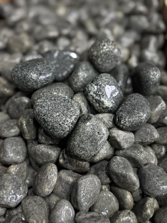 Natural Grey River Rocks, Decorative Pebbles for Garden and Landscaping ...