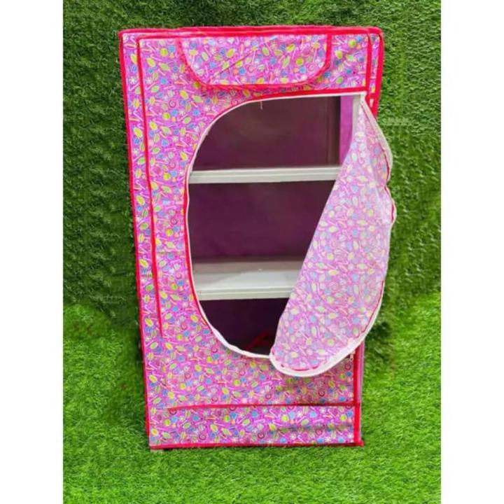 Mama Love 3 Shelves Folding Wardrobe Almari For Kids | Daraz.pk