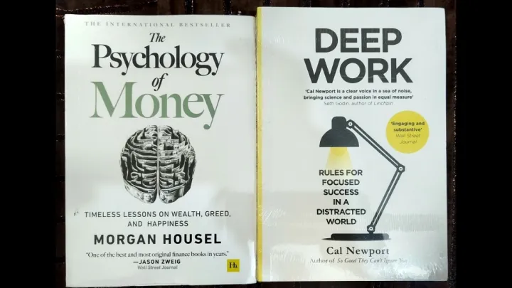 Deep Work by Cal Newport / Psychology Of Money By Morgan Housel set of ...
