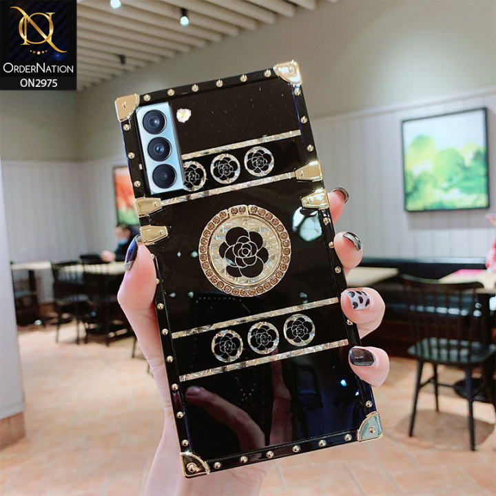 Samsung_ Galaxy S21 Plus 5G Cover - Design 1 - 3D illusion Gold Flowers ...