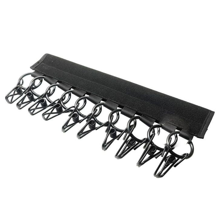 Black Portable Hanger Easy Store Self-Adhesive Type Flannel Cloth ...